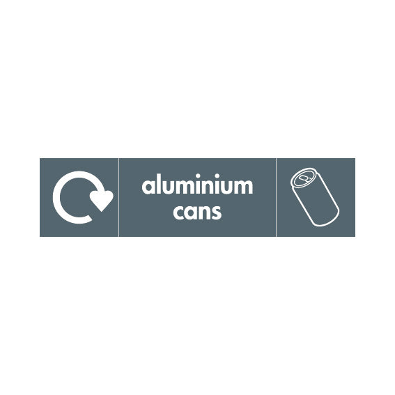 Aluminium Cans Recycling & Icon - Metals Recycling Sign | UK Safety ...