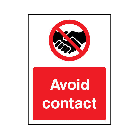 Avoid Contact - General Prohibition Sign | UK Safety Sign - One Printer