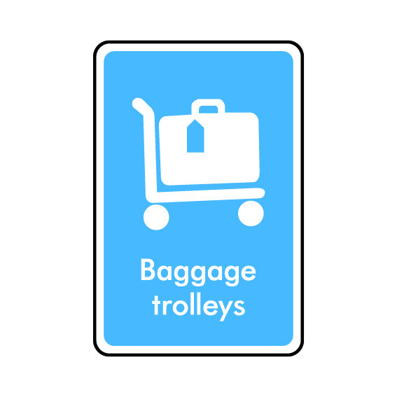 Baggage Trolleys - Information Signs Sign | UK Safety Sign - One Printer