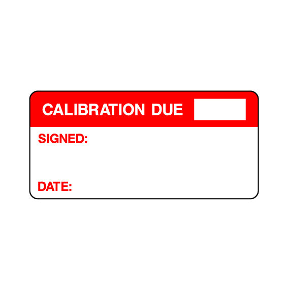 Calibration Due - Signed & Date - Quality Control Stickers | Sticker ...