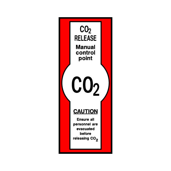 Co2 Release - Manual Control Point - Fire Equipment Sign | UK Safety ...