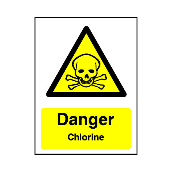 Danger - Chlorine - Chemical Danger Sign | UK Safety Sign - One Printer