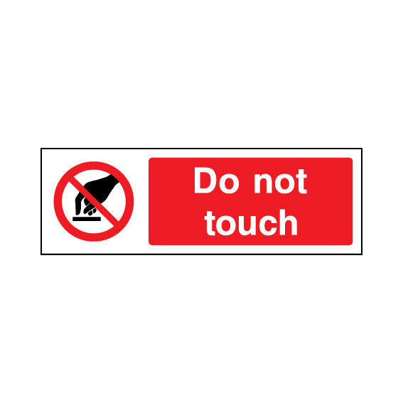Do Not Touch - Machinery Prohibition Sign | UK Safety Sign - One Printer