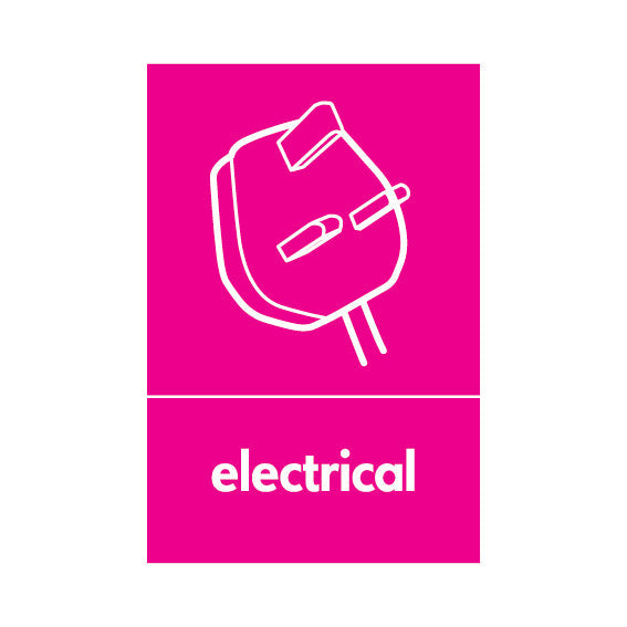 Electrical Disposal - Electrical Recycling Sign | UK Safety Sign - One ...