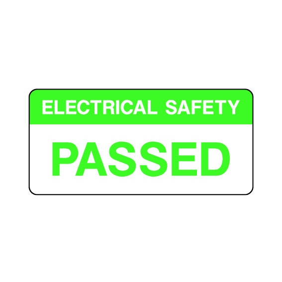 Electrical Safety Passed - Quality Control Stickers | Sticker Sheet ...