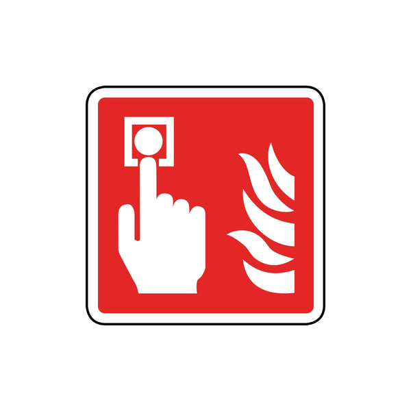 Fire Alarm Button Sign - One Printer
