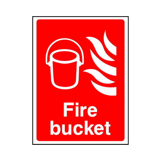 Fire Bucket - Fire Equipment Sign | UK Safety Sign - One Printer