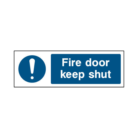 Fire Door Keep Shut - Fire Prevention Sign | UK Safety Sign - One Printer