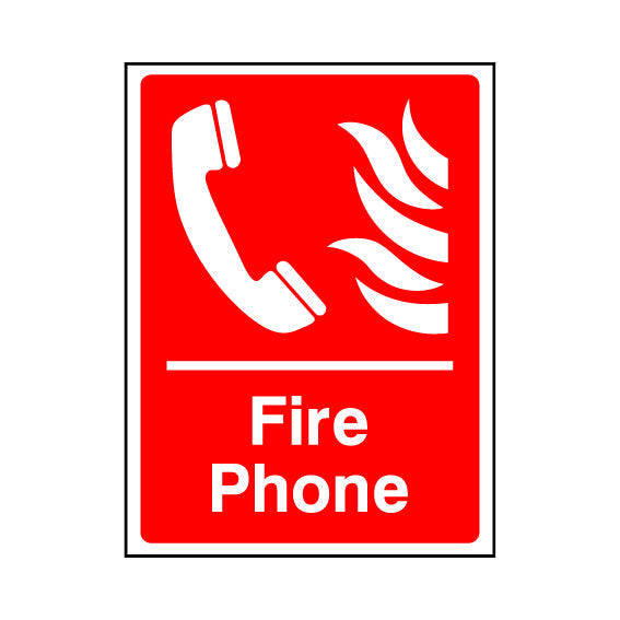 Fire Phone - Fire Equipment Sign | UK Safety Sign - One Printer