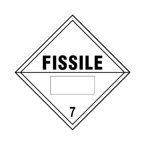 Fissile 7 - Dangerous Substances Sign | UK Safety Sign - One Printer