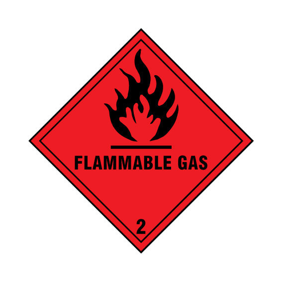 Flammable Gas 2 - Dangerous Substances Sign | UK Safety Sign - One Printer
