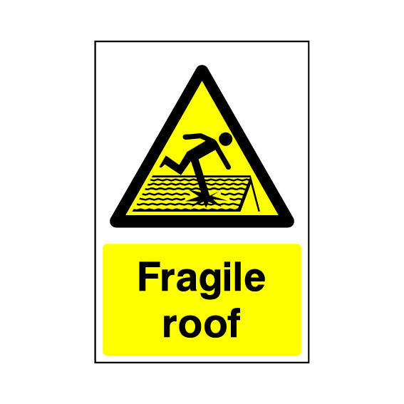 Fragile Roof - Construction Sign | UK Safety Sign - One Printer