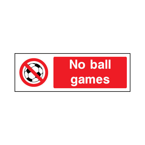 No Ball Games - Parks & Play Sign | UK Safety Sign - One Printer