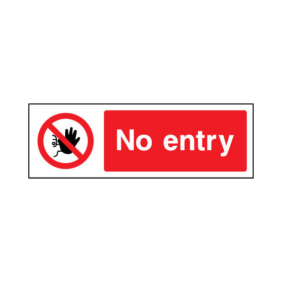 No Entry - Access Restricted Sign | UK Safety Sign - One Printer
