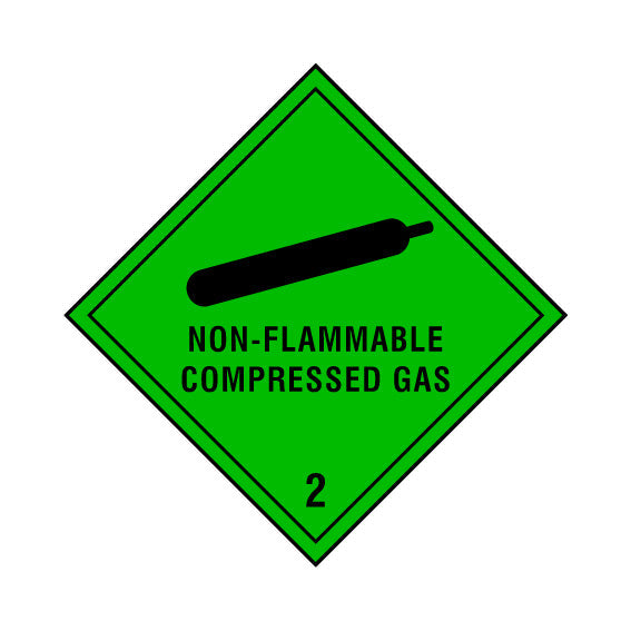 Non-flammable Compressed Gas 2 - Dangerous Substances Sign | UK Safety ...
