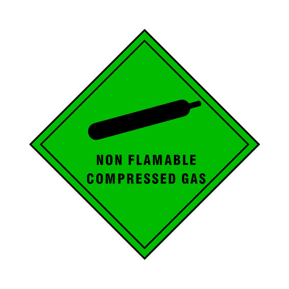Non Flammable Compressed Gas - Dangerous Substances Sign | UK Safety ...