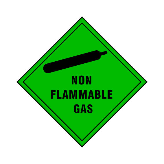Non Flammable Gas - Dangerous Substances Sign | UK Safety Sign - One ...