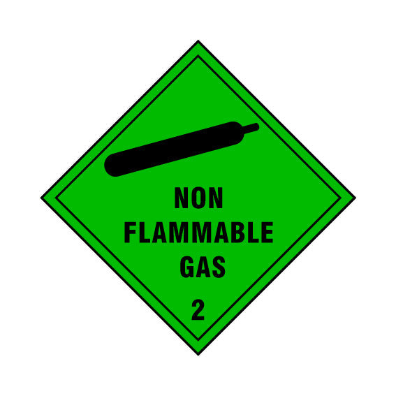 Non Flammable Gas 2 - Dangerous Substances Sign | UK Safety Sign - One ...