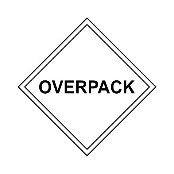 Overpack - Dangerous Substances Sign | UK Safety Sign - One Printer