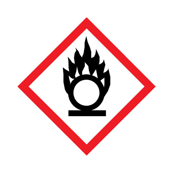 Oxidising Symbol Only (red Outline) - Dangerous Substances Sign | UK ...