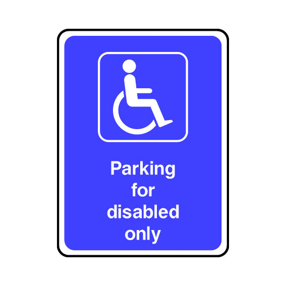 Parking For Disabled Only - DDA Act Sign | UK Safety Sign - One Printer