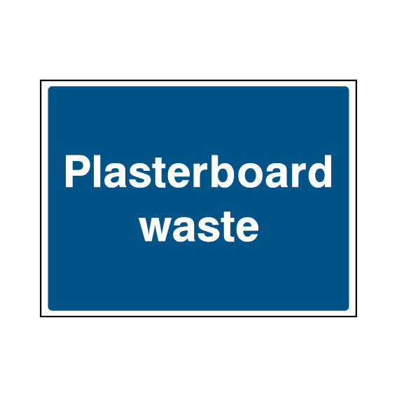 Plasterboard Waste - Construction Sign | UK Safety Sign - One Printer