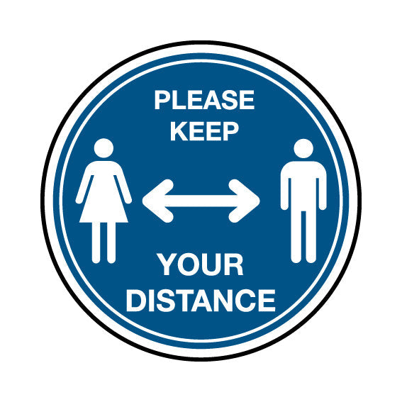 Please Keep - Your Distance Circle - Floor Graphics Sign | UK Safety ...
