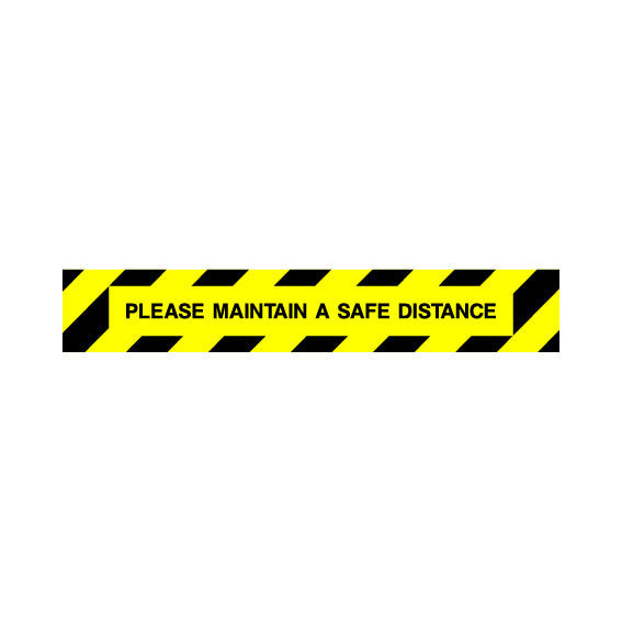 Please Maintain Safe Distance - Construction Sign | UK Safety Sign ...