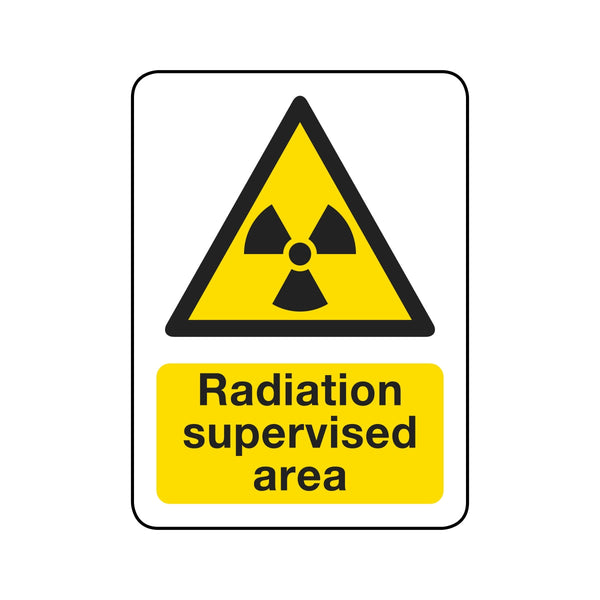 Radiation Supervised Area Sign - One Printer