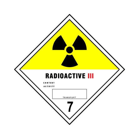 Radioactive (3) 7 - Dangerous Substances Sign | UK Safety Sign - One ...