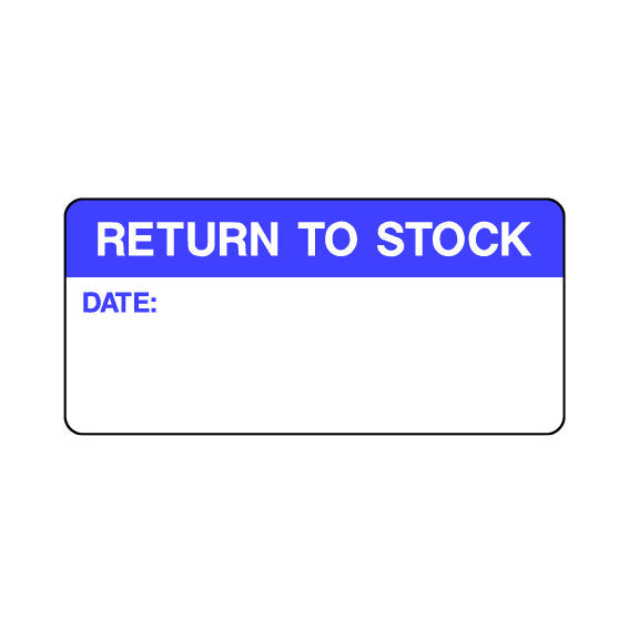 Return To Stock – Date - Quality Control Stickers | Sticker Sheet | UK ...