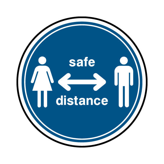 Safe Distance Circle - Floor Graphics Sign | UK Safety Sign - One Printer