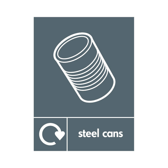 Steel Cans & Icon Recycling - Metals Recycling Sign | UK Safety Sign ...