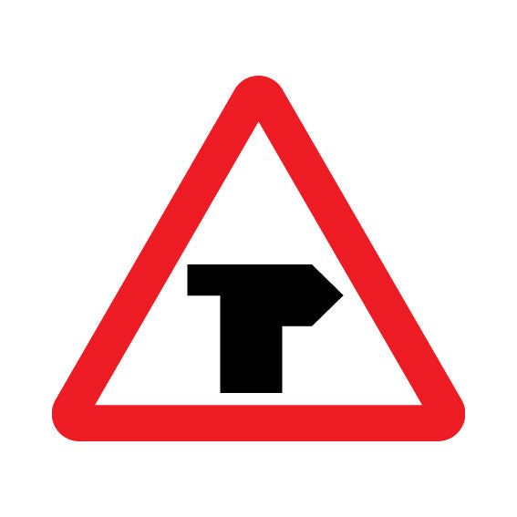 T-junction With Priority Over Vehicles From The Left - UK Traffic Signs ...