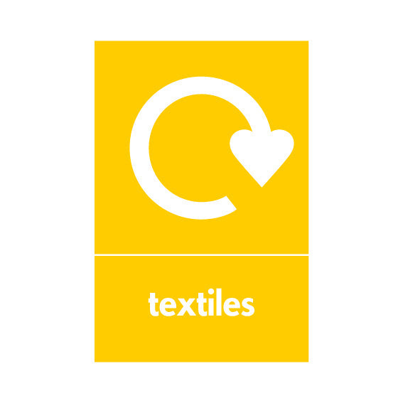 Textiles Recycling - Textiles & Clothing Recycling Sign | UK Safety ...