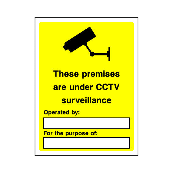These Premises Are Under CCTV Surveillance - Operated By… - Security ...