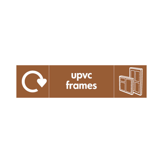 UPVC Frames With Icon & Recycling Symbol - Building Materials Recycling ...