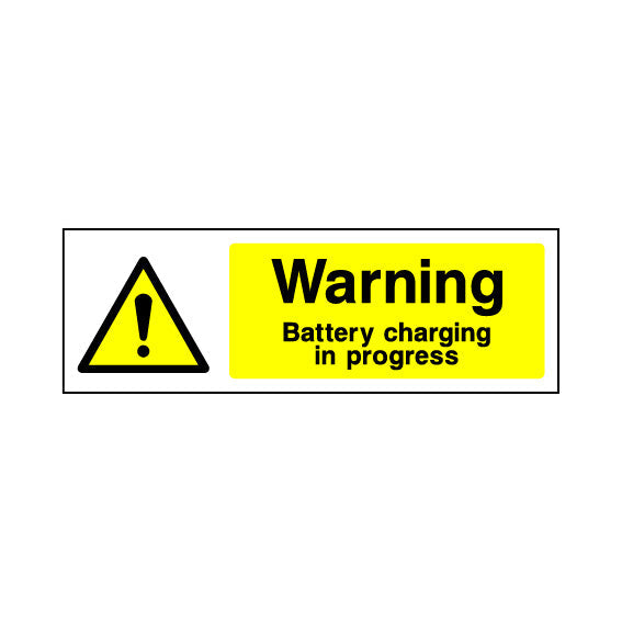 Warning - Battery Charging In Progress - General Warning Sign | UK ...