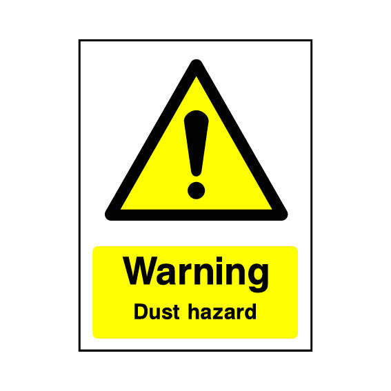 Warning - Dust Hazard - Chemical Danger Sign | UK Safety Sign - One Printer