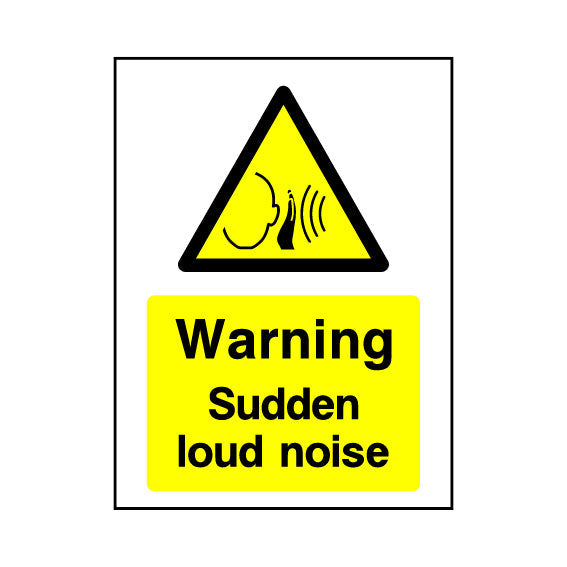 Warning - Sudden Loud Noise - General Warning Sign | UK Safety Sign ...