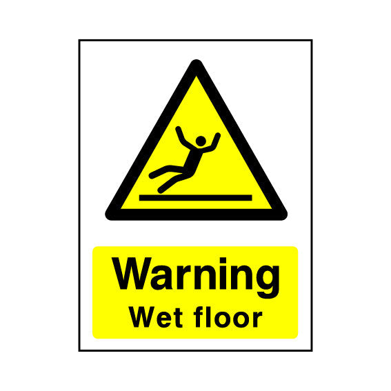 Warning - Wet Floor - General Warning Sign | UK Safety Sign - One Printer