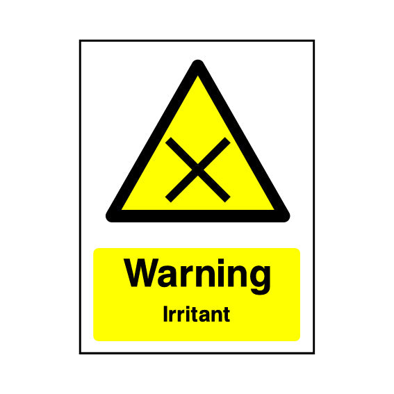 Warning Irritant - Chemical Danger Sign | UK Safety Sign - One Printer