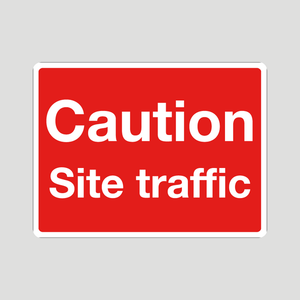 Caution site traffic sign - One Printer