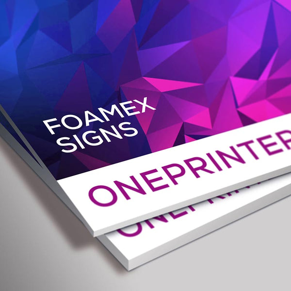 Foamex Sign Printing, Custom Signs & Boards, FREE UK Delivery - One Printer