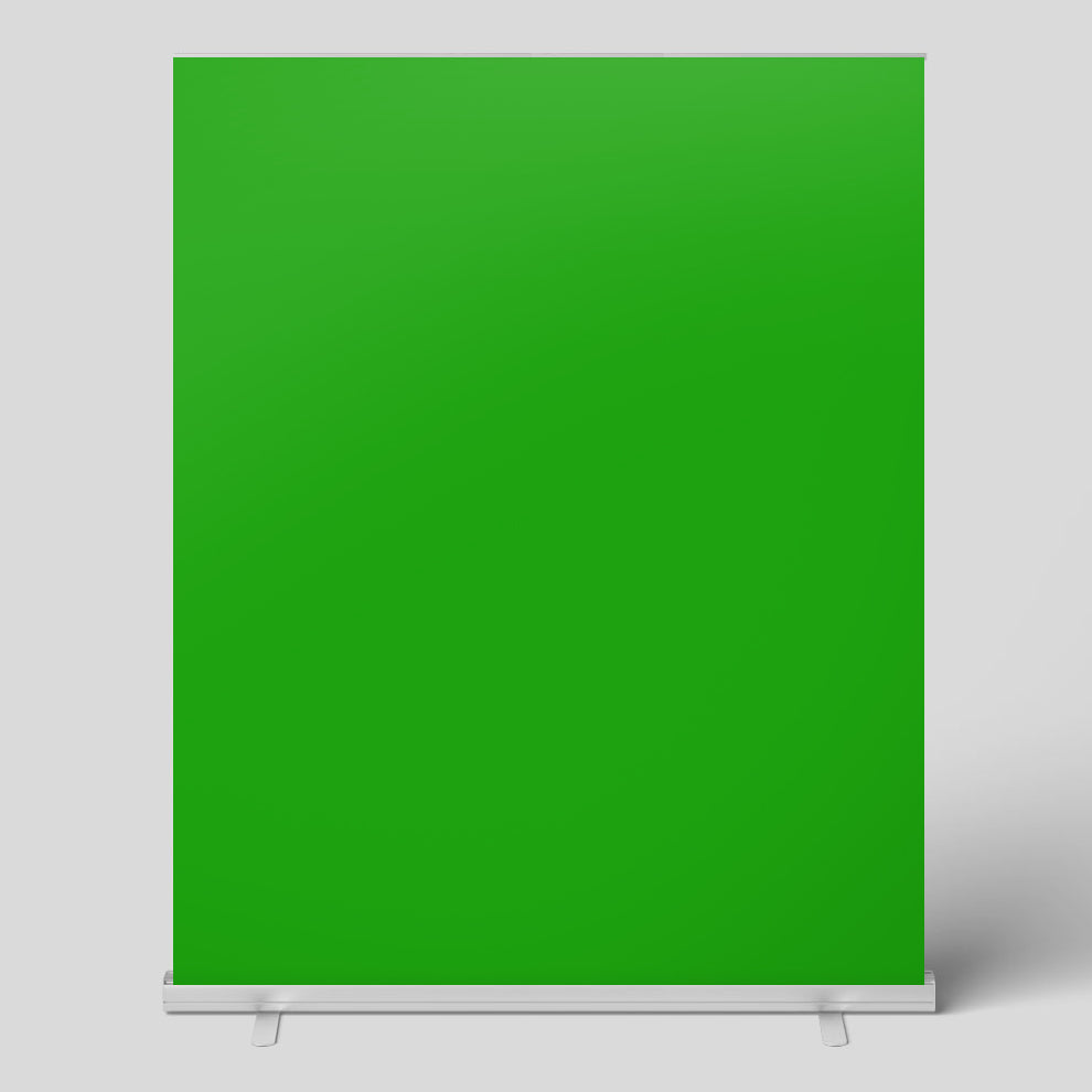 Green Screen Backdrop Portable Roller Banners | Free Delivery - One Printer