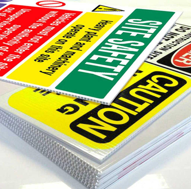 Custom Size Correx Signs, Free UK Delivery, Buy Online - One Printer