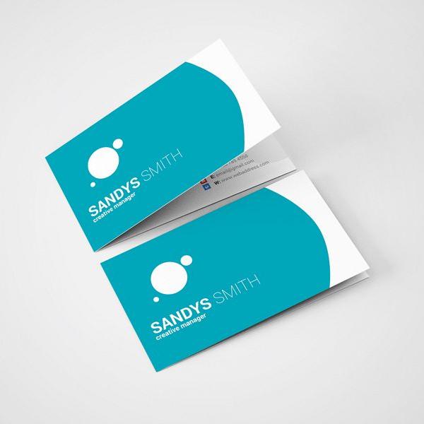 Folded Business Card Design Examples Folded Uncoated Business Cards